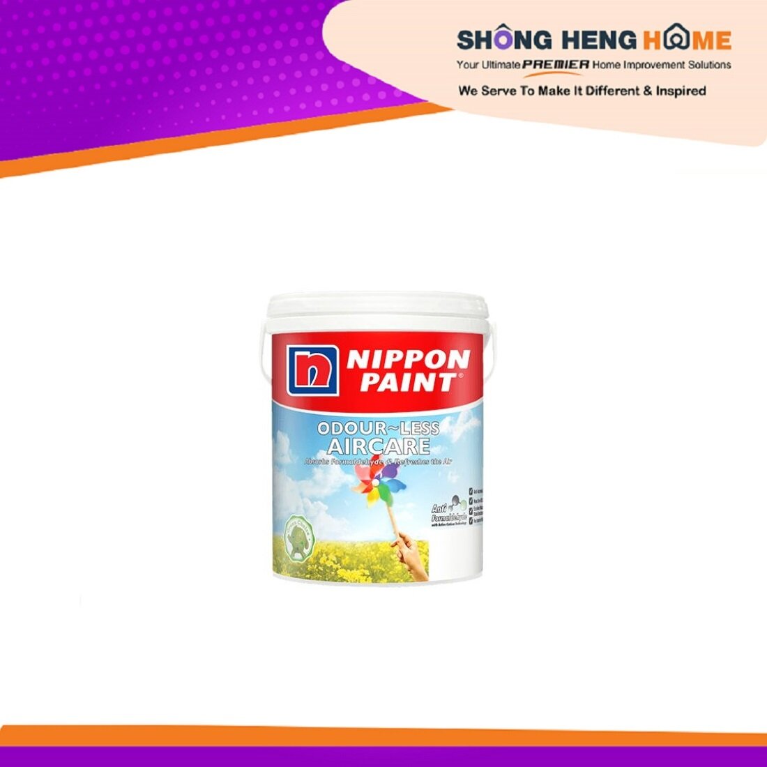 Nippon Paint Interior Odour-less Air Care 5L -PM ANY COLOR CODE | Lazada