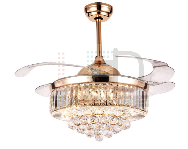 BOXHAM Holo Fan -( 42Inch ) 4 Blades DC Motor Ceiling Fan with LED ...