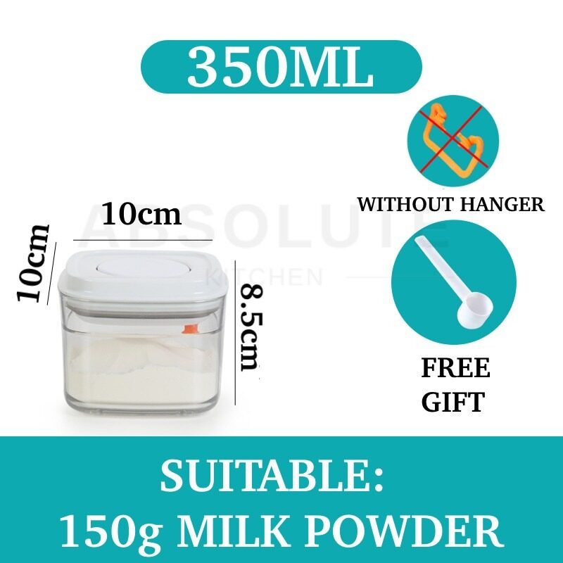 HOMESS Compressed Jar Container Food Storage Food Sealed Box One Press ...