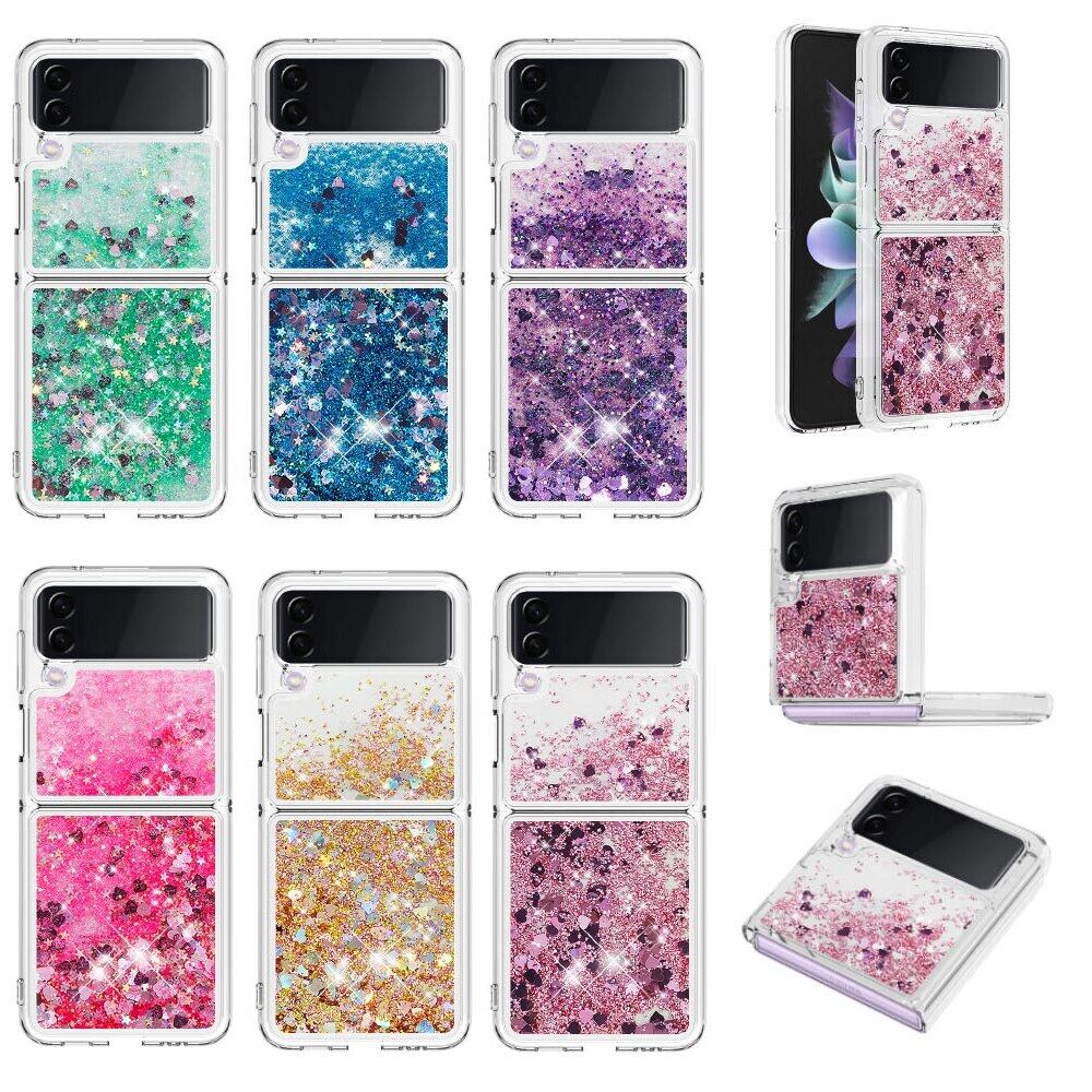 Galaxi Z Flip 4 Flip4 Glitter Case สำหรับ Samsung Galaxy Z Flip 3 5G ...