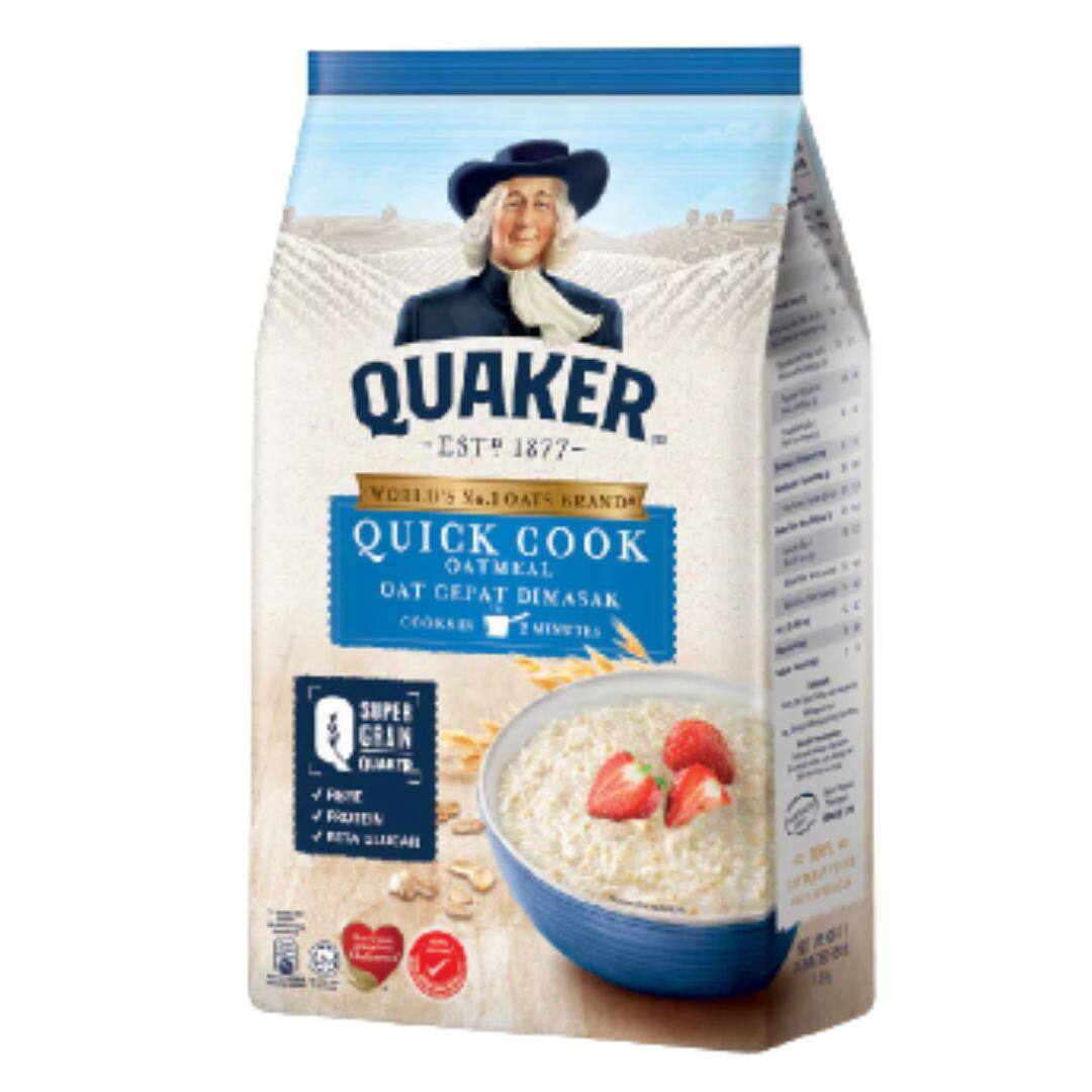 Quaker QUICK COOK Oatmeal 1.2kg (BLUE) | Lazada