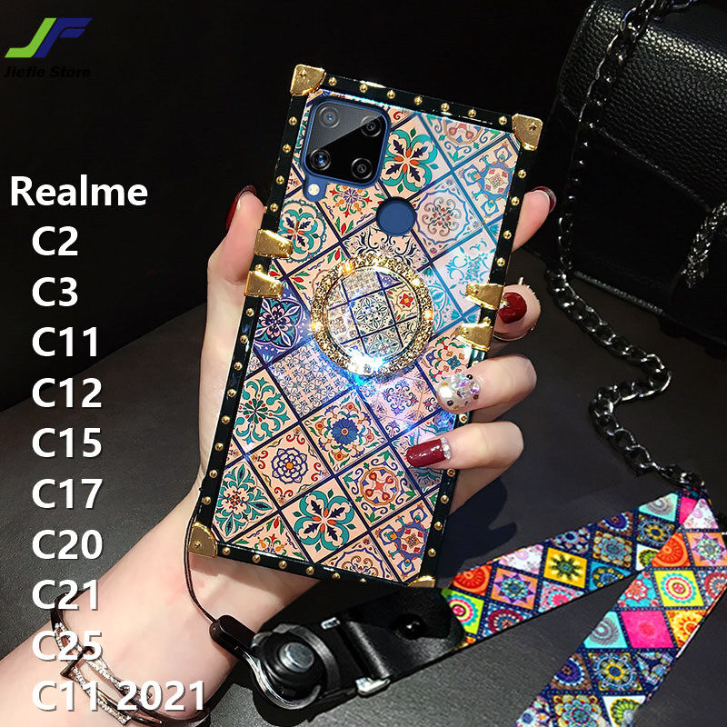 JieFie สำหรับ Realme C15 C17 C11 C21Y C25Y C35 Realme C2 C3 C20 C25 C11 2021 C21 Blu-Ray สไตล์ ...