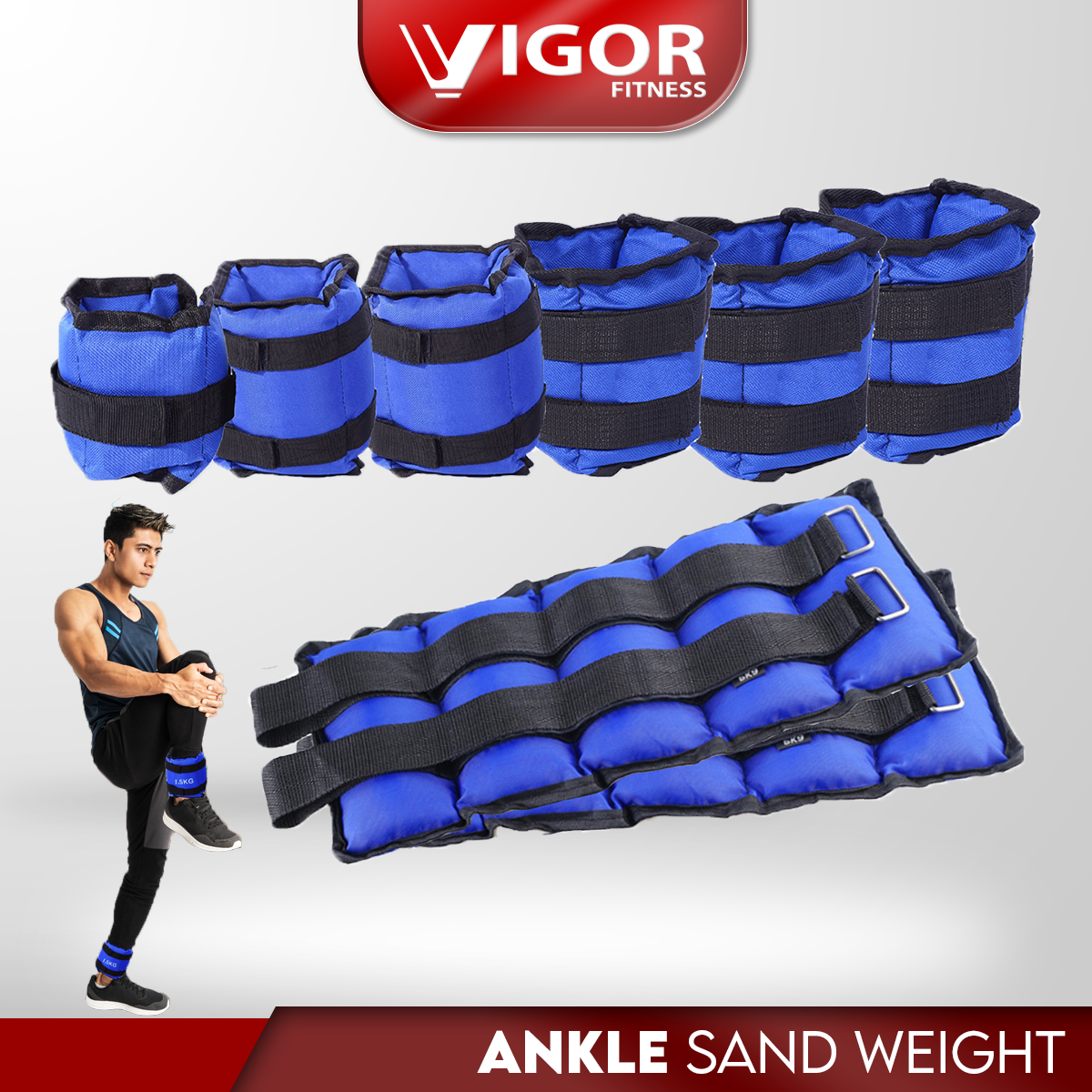 1KG - 6KG Pair Ankle Sand Weight Wrist Arm Leg | Lazada