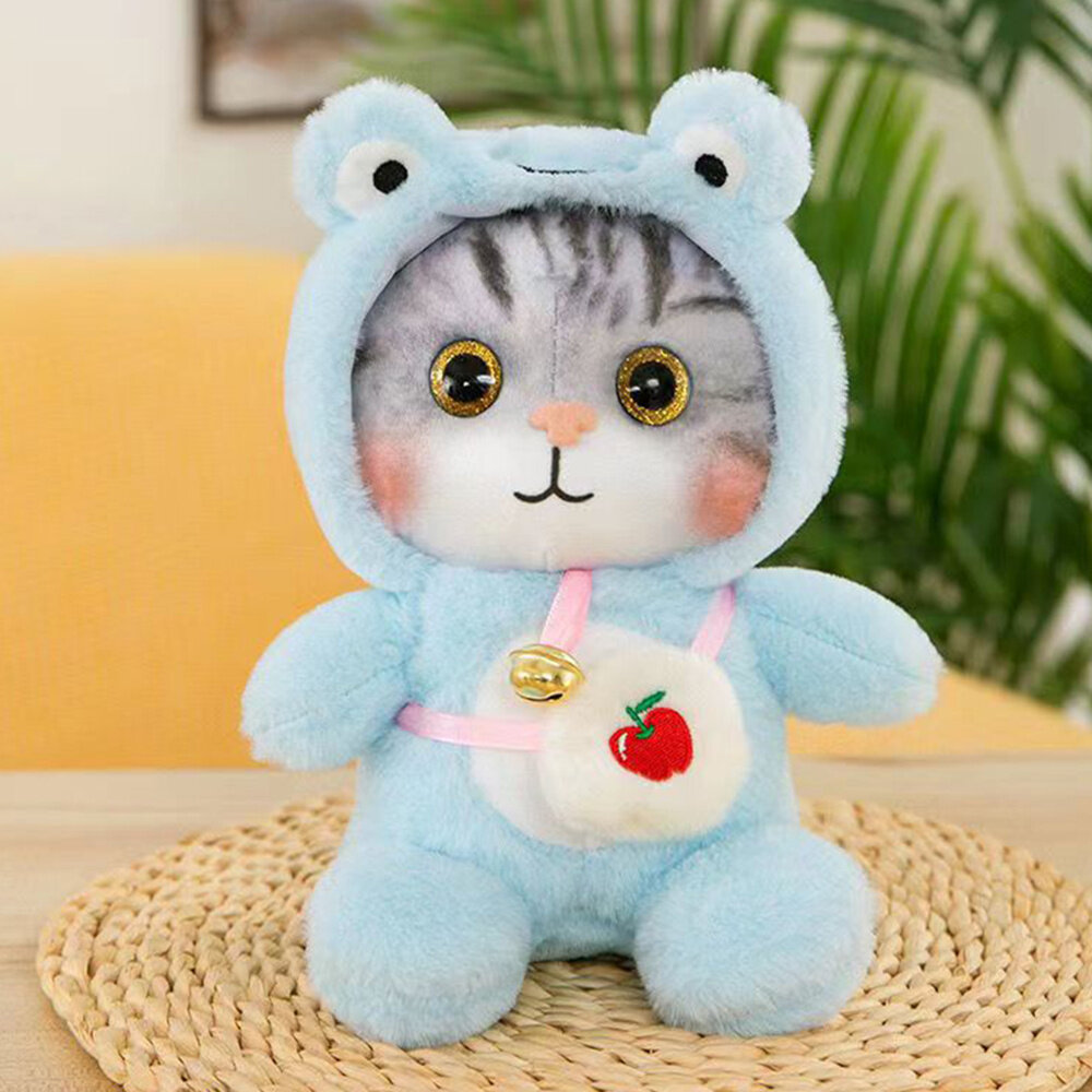 Fluffy Cat Plush Toy Sleep Pillow Cute Animal Stuffed Cat Kid Birthday ...