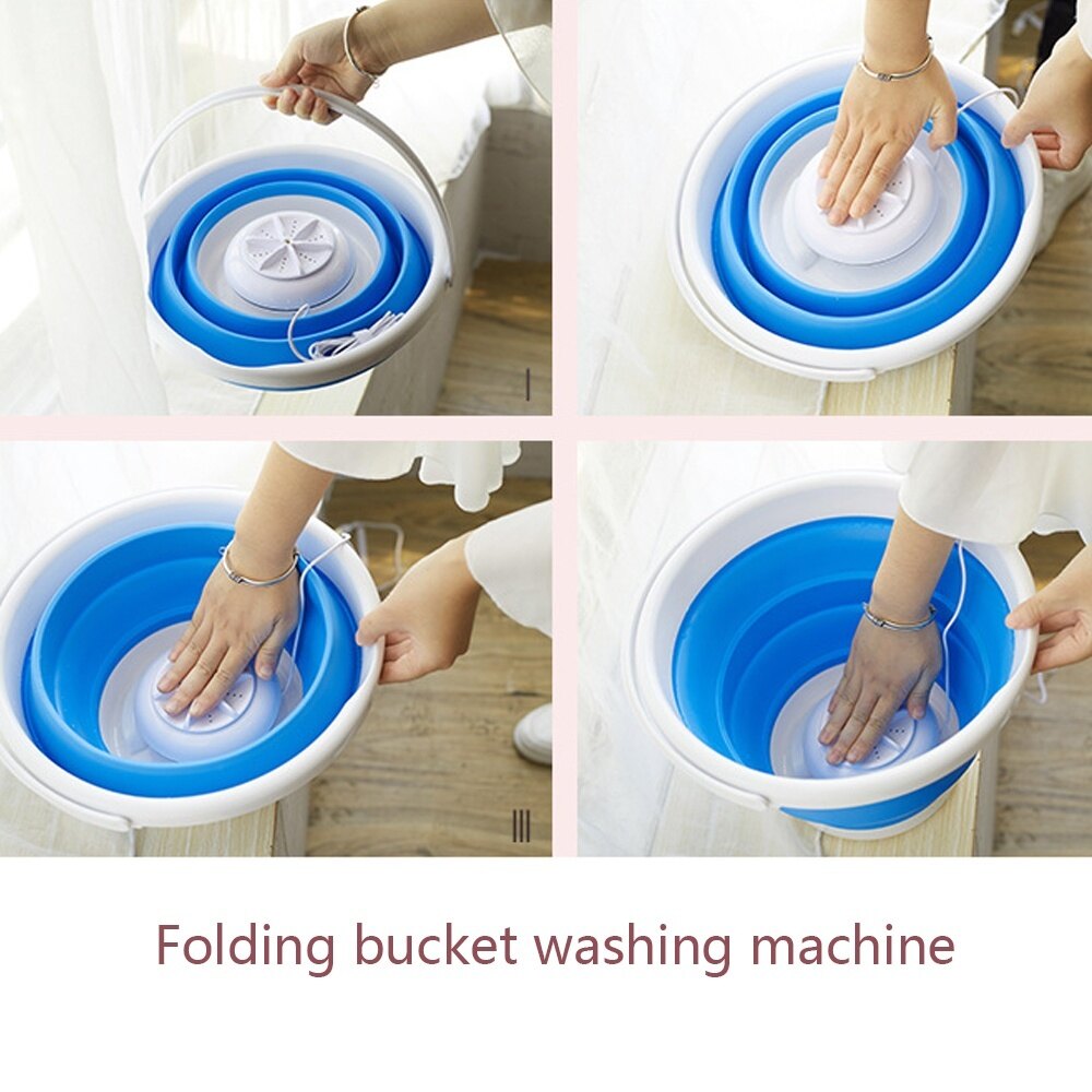 10L Folding Bucket Washing Machine Mini Small Portable Jie Dormitory ...