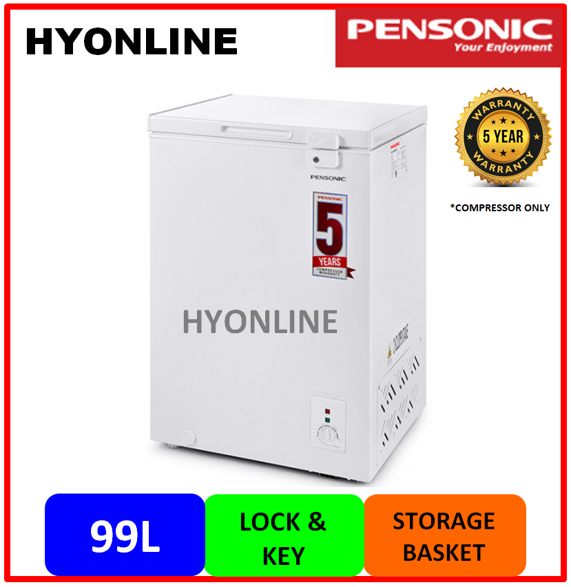 PFZ-113 - PENSONIC 100L FREEZER | PENSONIC 100L PETI SEJUK BEKU (PFZ ...