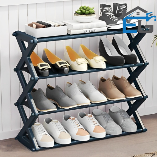 4 Tier Shoe Rack Multilayer Shoes Storage Organizer Racks Shoe Shelf ...