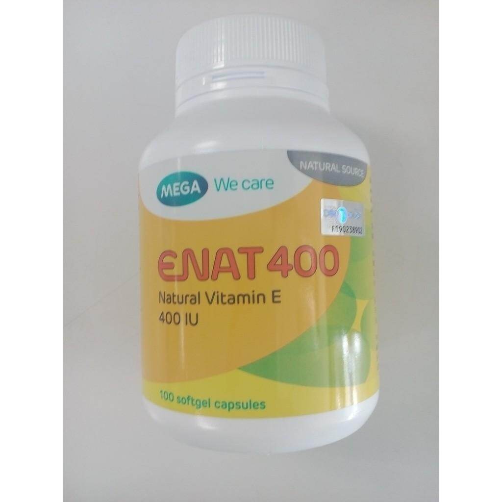 MEGA ENAT 400 Natural Vitamin E 400 iu (100's) | Lazada