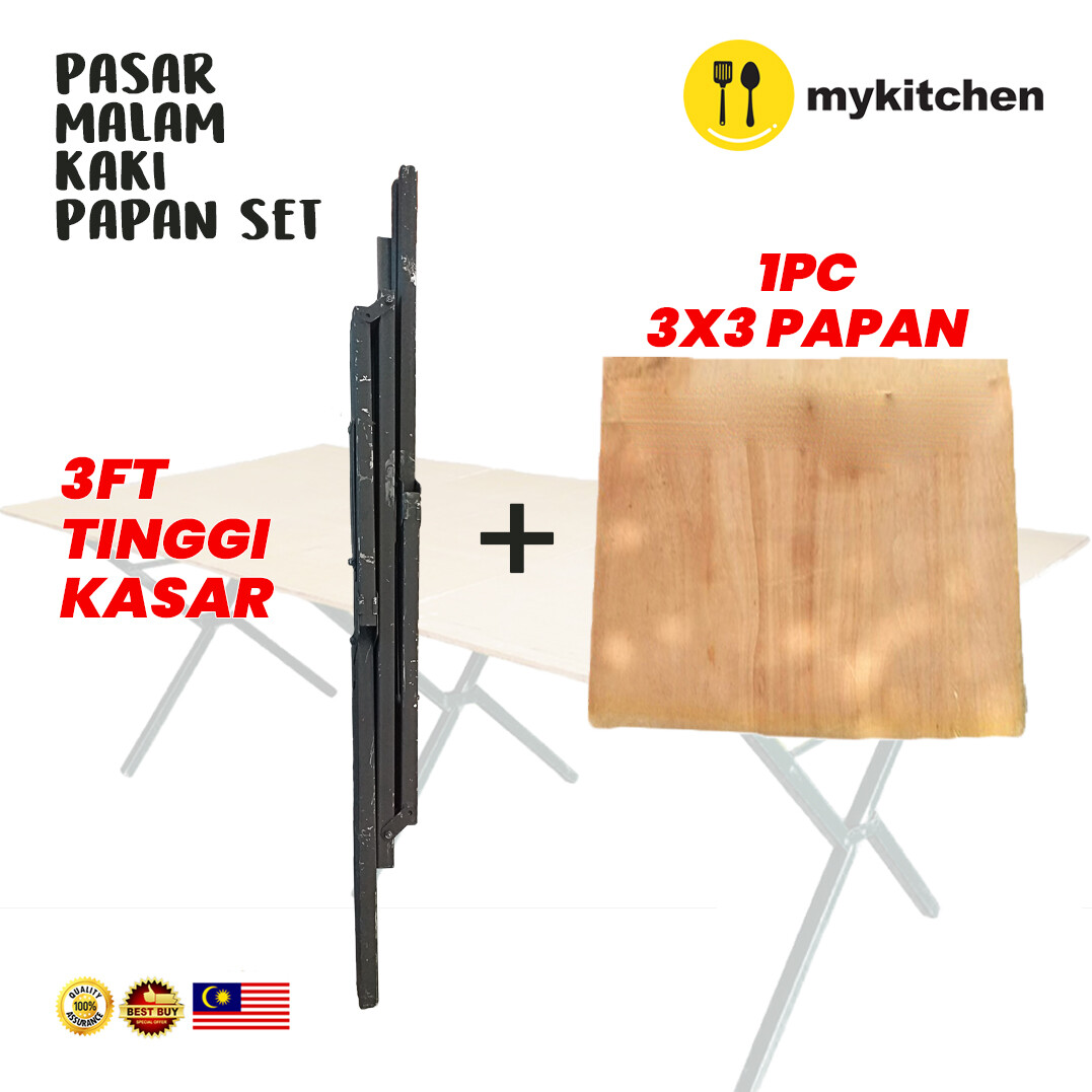 [FULL SET] 3ft Tinggi High Pasar Malam Meja Lipat Portable Table with ...