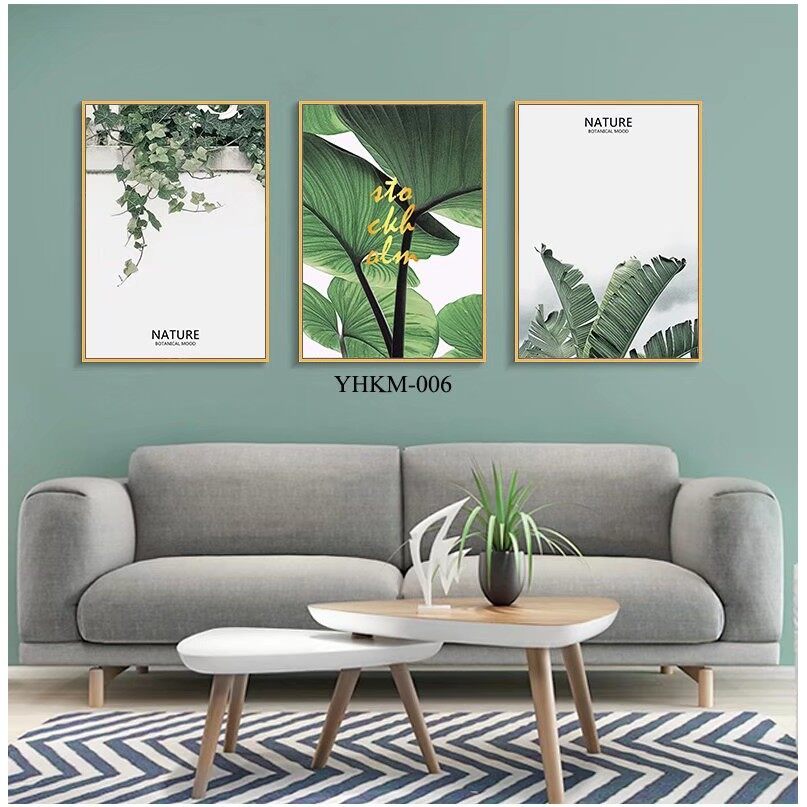 Canvas With Frame Hiasan Dinding Set Besar Wall art Big Scandinavian ...