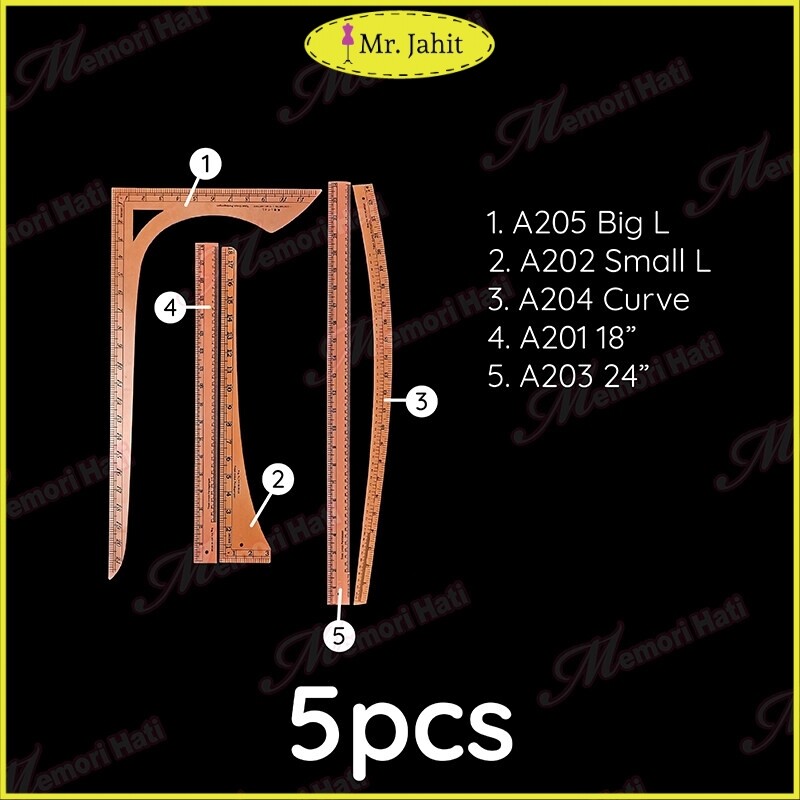 10pcs PVC Tailoring Ruler Set / Pembaris Jahitan | Lazada