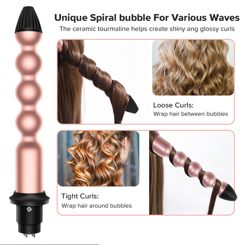 6 In 1 Curling Wands Hair Curling Iron Machine เครื่องม้วนผมเซรามิคหลาย ...