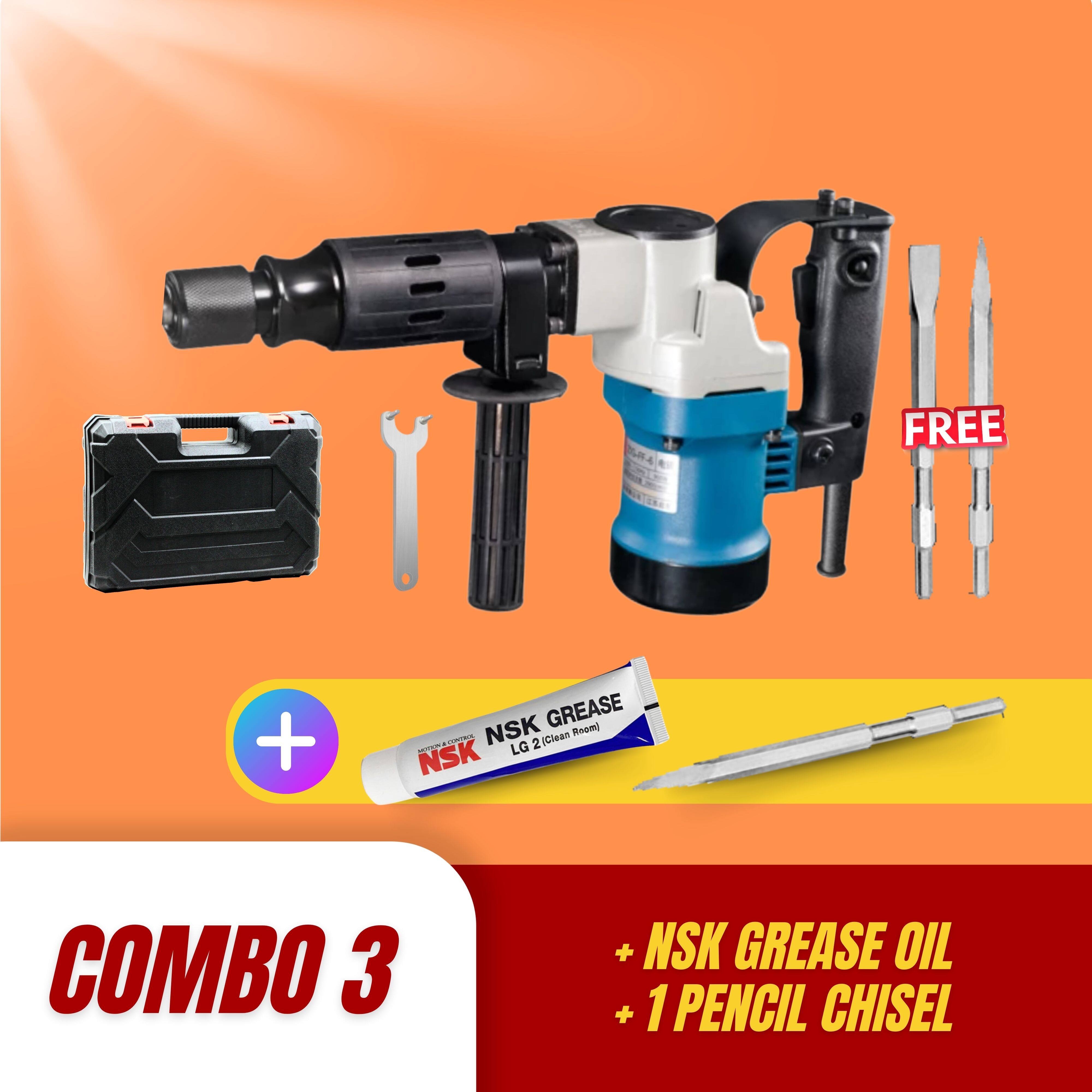 Hex Demolition Hammer 1300W HM0810 Heavy Duty Concrete Breaker Electric ...