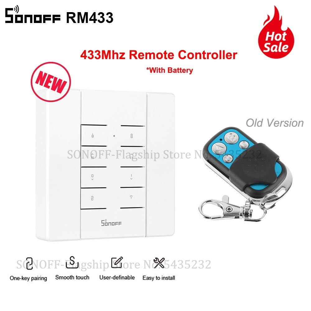 Ithead SONOFF RM433 433 Mhz RF Controller 8คีย์ไร้สายสากลกุญแจไฟฟ้า ...