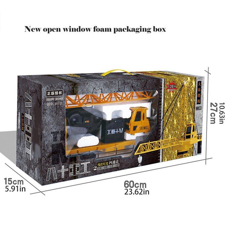 OH 1.28m Remote Control Tower Crane Toy For Kids Tower Crane ...