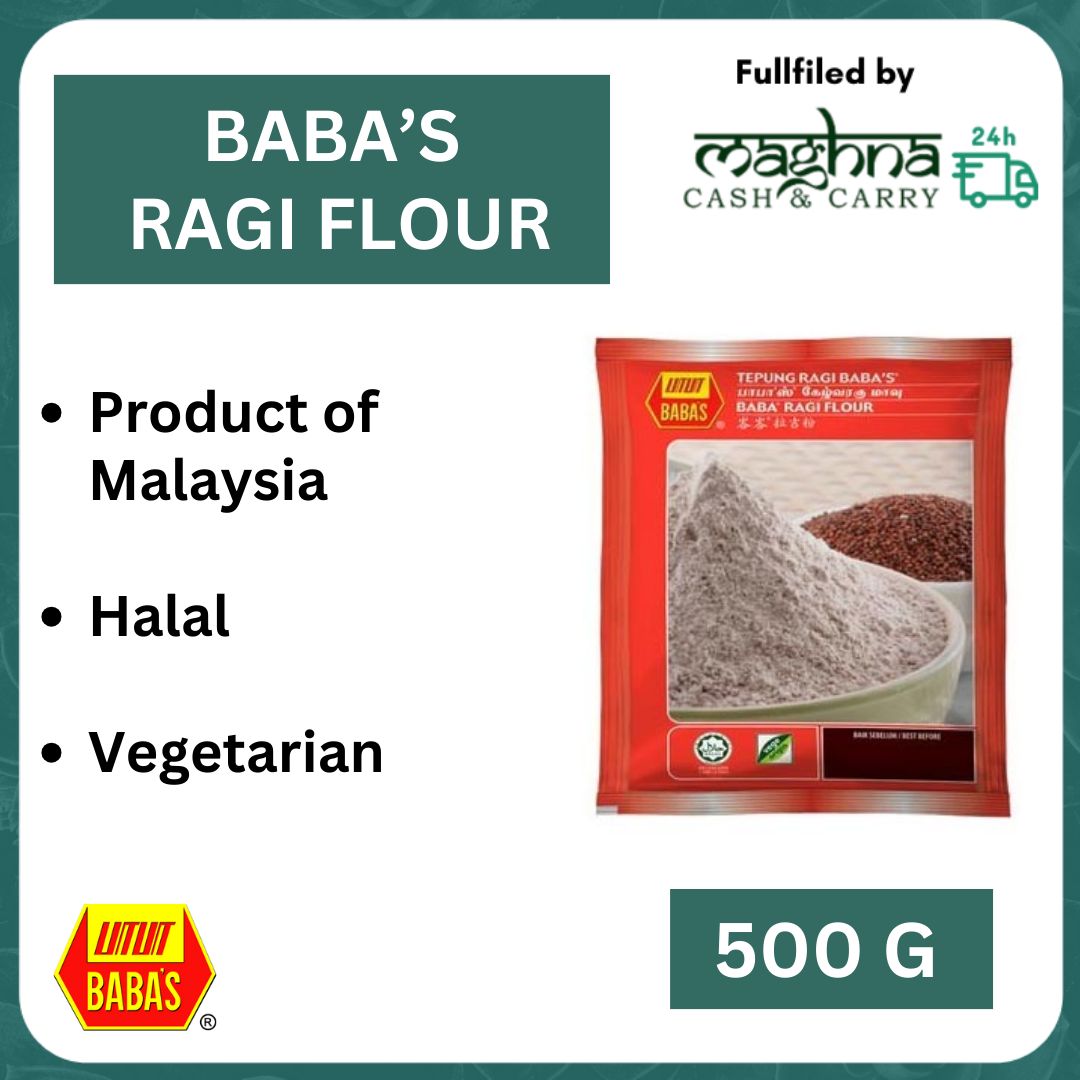 Baba's Ragi Flour (Tepung Ragi) - 1 Pack (500 g) | Lazada