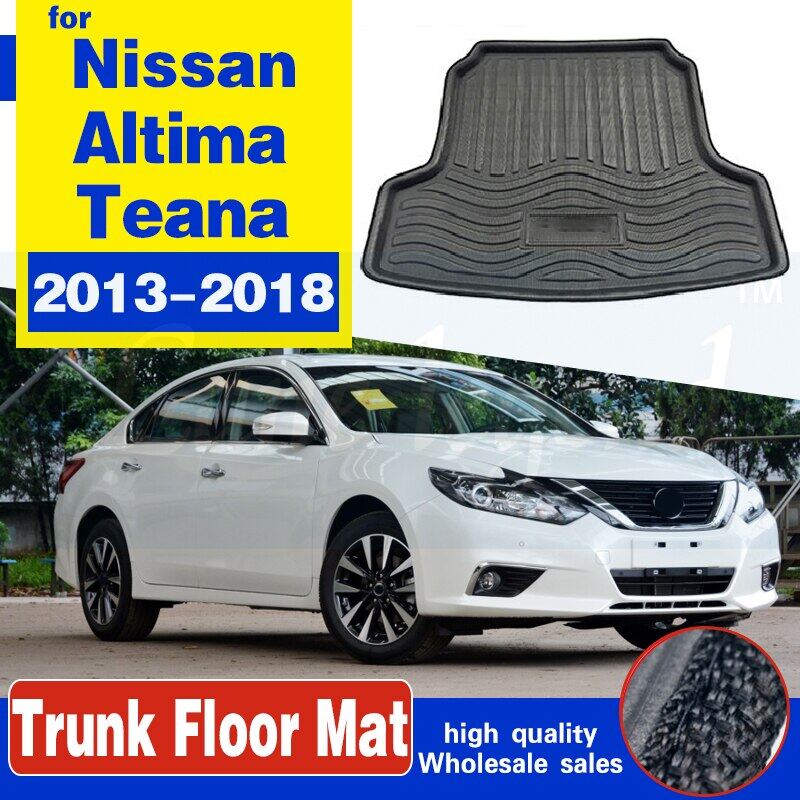 สำหรับ Nissan Altima Teana (L33) รถ Trunk Mat ถาด Boot Liner Floor Cargo Carpet Pad 2013 2014 ...