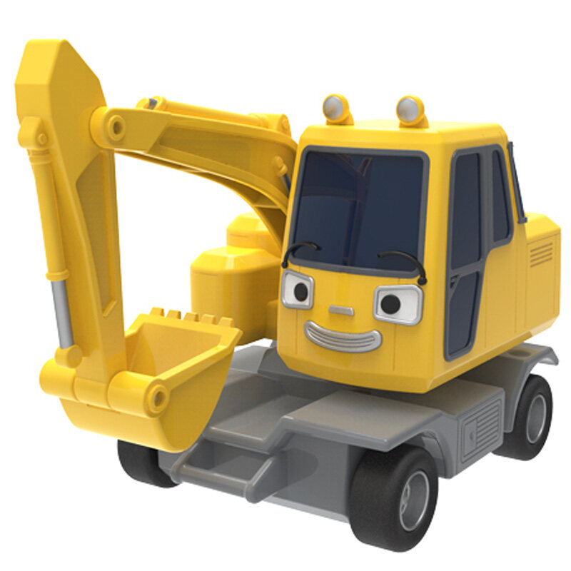 Little Bus Tayo - Poco (Excavator) Tayo Friends Bus Series ดึงกลับรถรถ ...