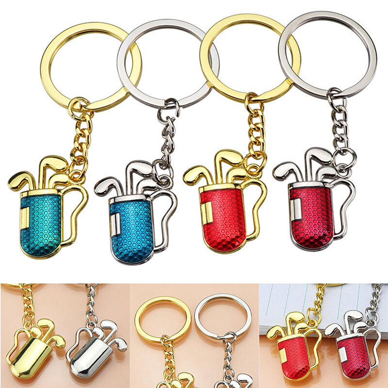 MLE Golf Ball Key Chain Top Grade Metal Keychain Car Key Chain Sports ...