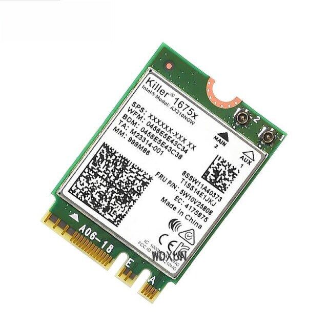 Intel AX210 AX210NGW Killer 1675X Ax1675x Wi-Fi 6E 802.11AX Dual Band 2 ...