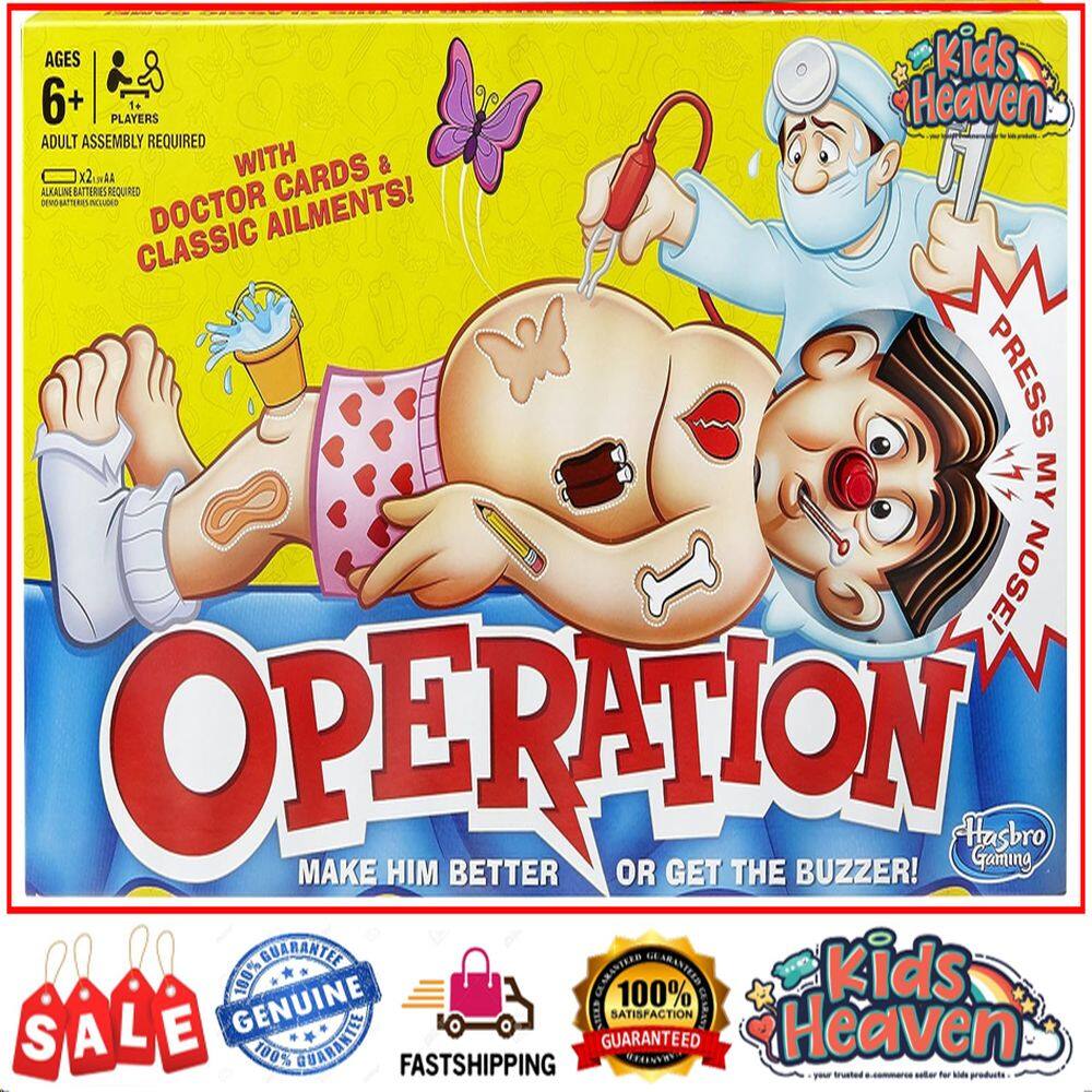 Hasbro Gaming Classic Operation Game (100.0% Original) | Lazada