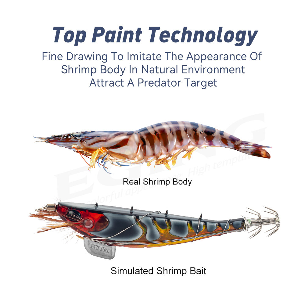 เหยื่อตกปลา Kingdom EGI PRO Shrimer เหยื่อล่อรูปหมึก100มม. 115มม. ...