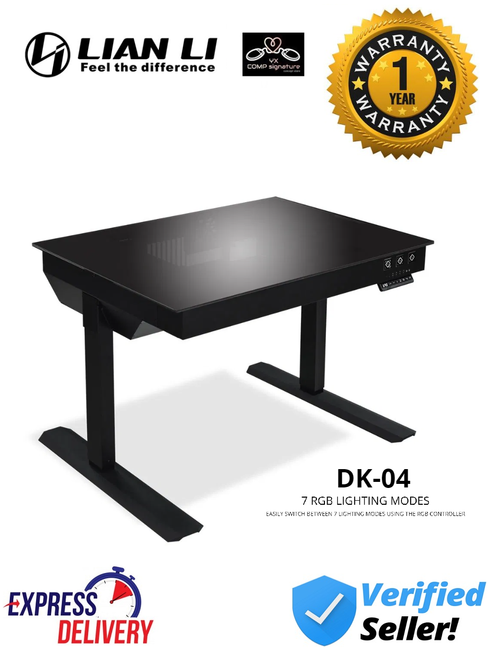 LIAN LI DK Series DK-04F Electric Height Adjustable Desk | Lazada