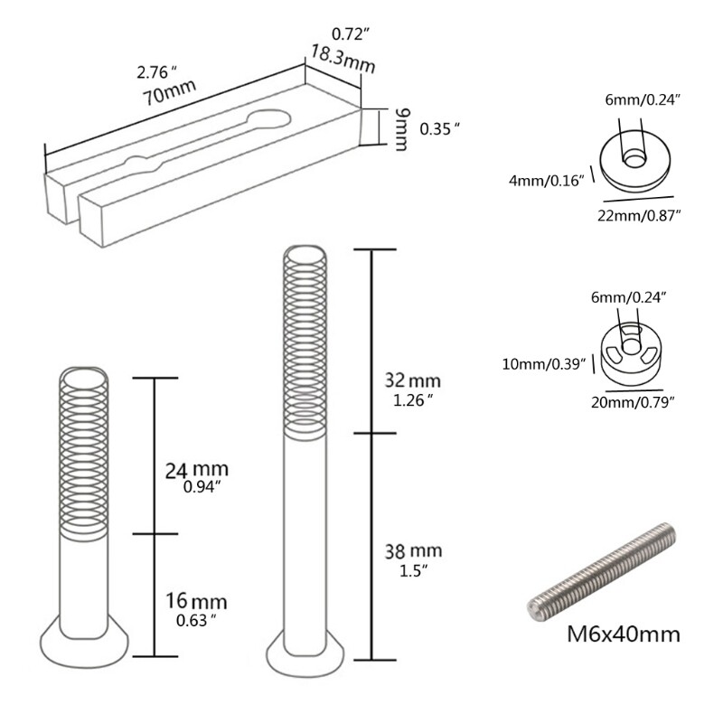M6-40T M6-70 Nut ปรับได้รวดเร็วกดค้างไว้ Clamp T-Track Miter สล็อต ...
