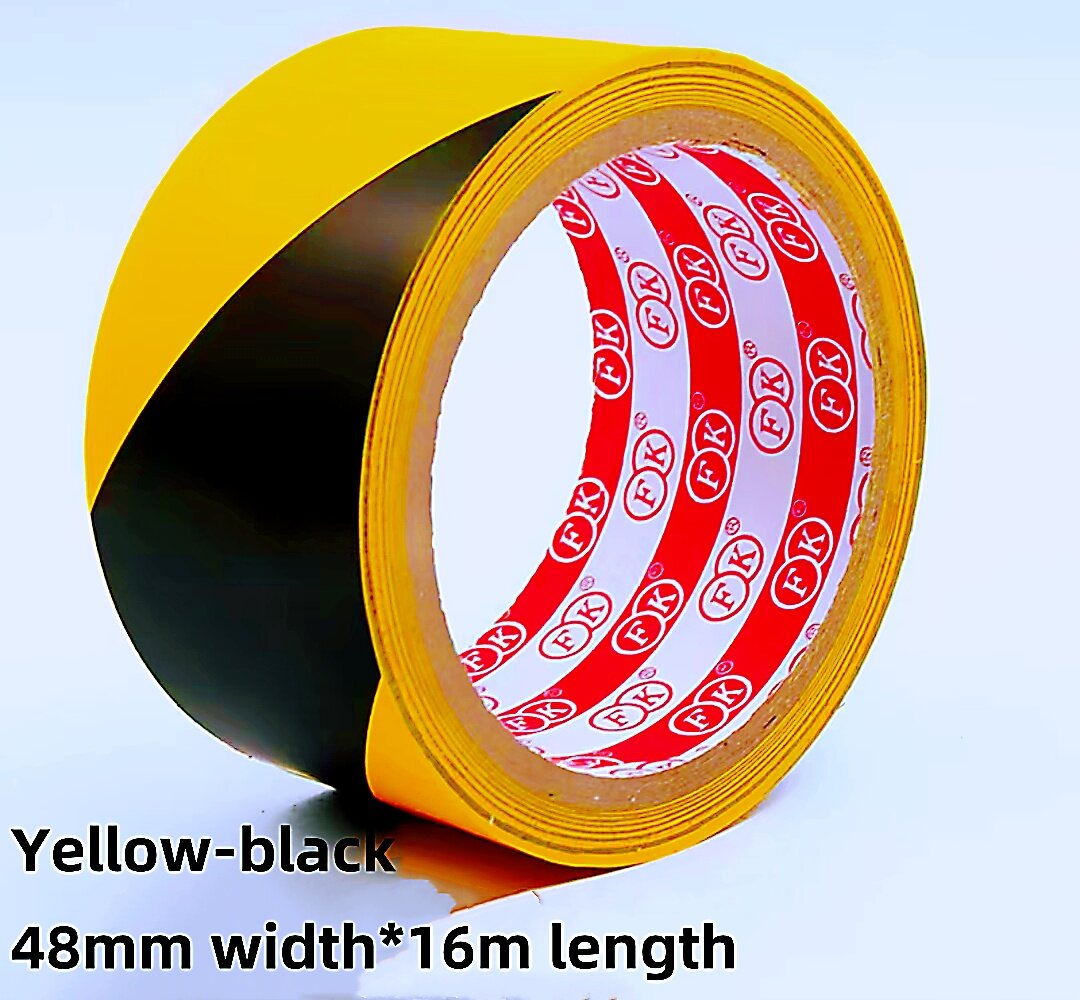 PVC blue warning tape floor tape zebra tape 4.5cm wide and 16M long red ...