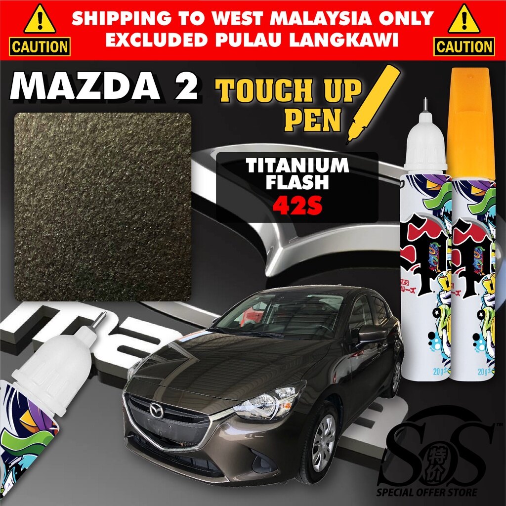Touch Up Pen MAZDA 2 Gen 4 2014-2022 Original Stock Color 🎨 Pen & Brush ...