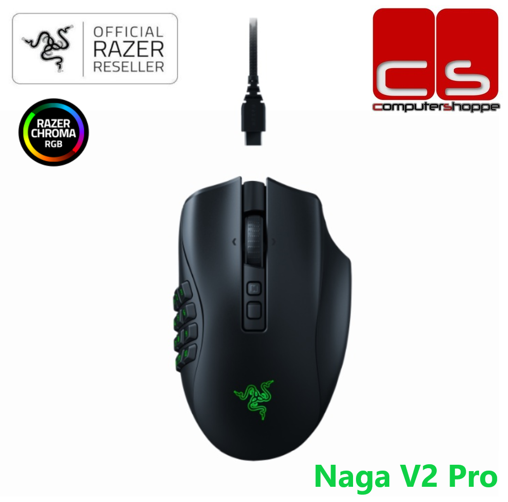 Razer Naga Pro Modular Wireless Mouse with Swappable Side Plates - Naga ...