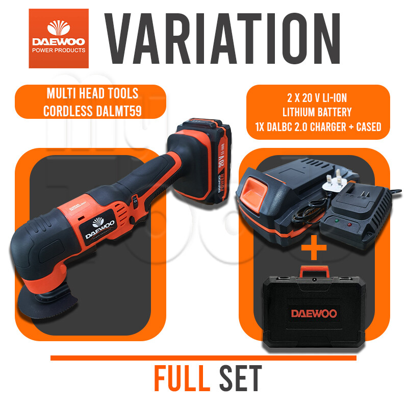 DAEWOO 20V DALMT59 Multi Head Tools Cordless l Scrapper / Cutter ...