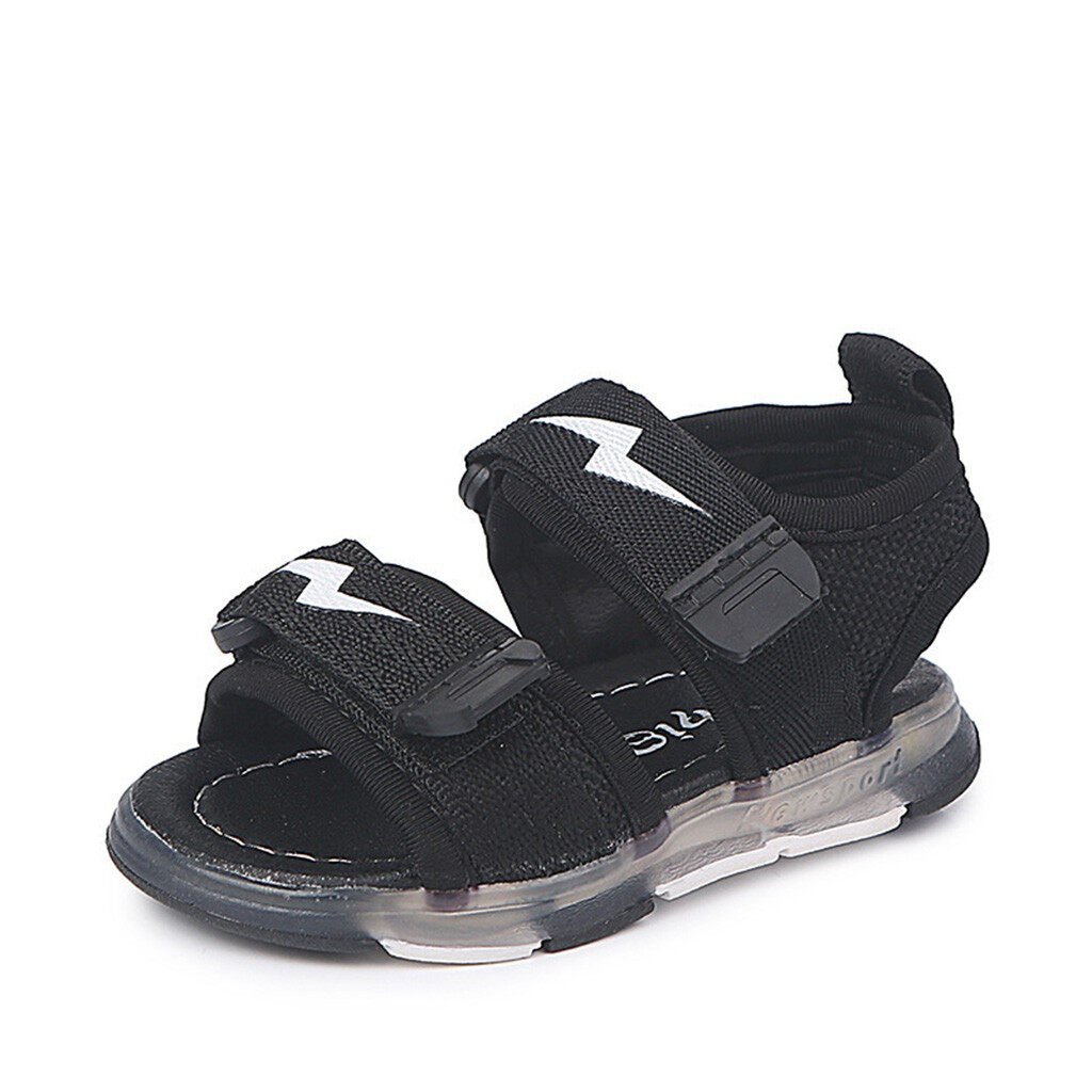 Dfgdfgd เด็กทารกชาย Lightning ไฟแอลอีดีส่องสว่าง Run รองเท้าแตะกีฬา ...