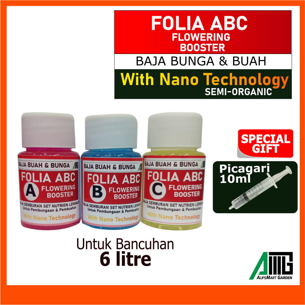 AMG FOLIA ABC RED Baja Buah Nano Fertilizer Bunga Semburan Lebat ...
