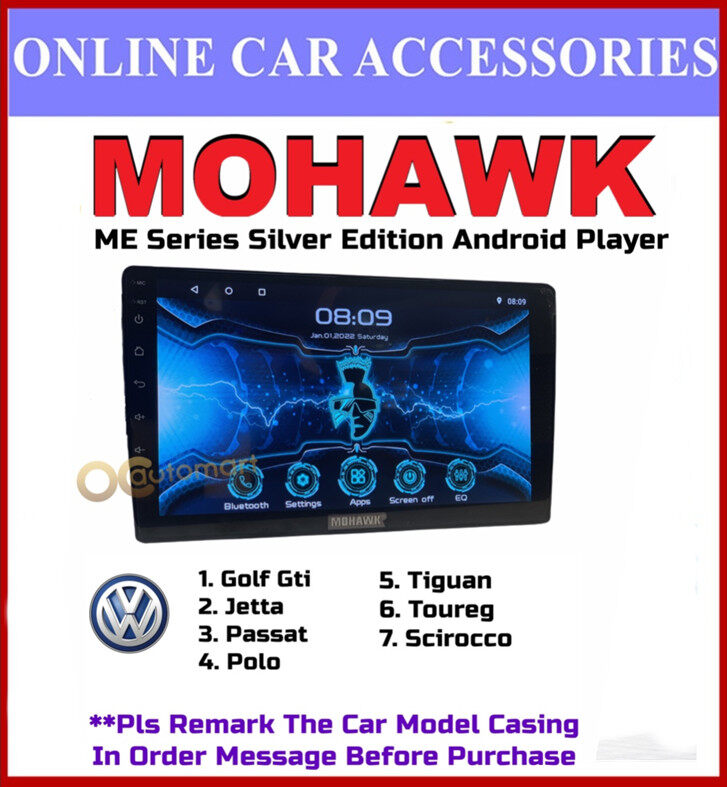 Mohawk Me Series 1+16 / 2+32 / 4+64 Silver Edition Car Android Player ...