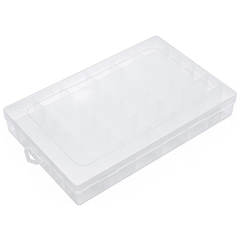 Earring Box Storage Box Jewelry Storage Box Transparent Plastic 36 ...