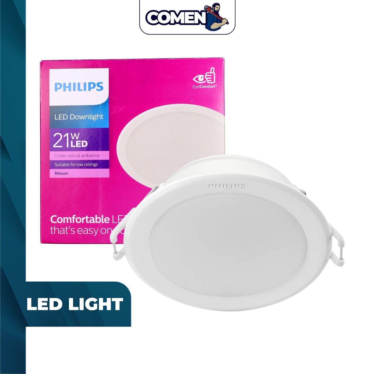 PHILIPS 21W Round Meson LED Downlight 59469 (Cool White) Home Office ...