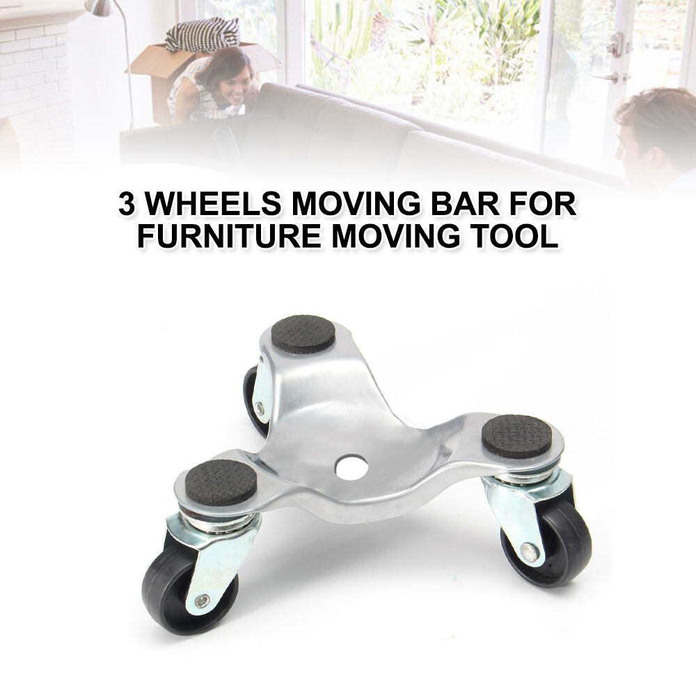 3 Wheel Wheeled Moving Castor Dolly Heavy Appliance Furniture Movers ...