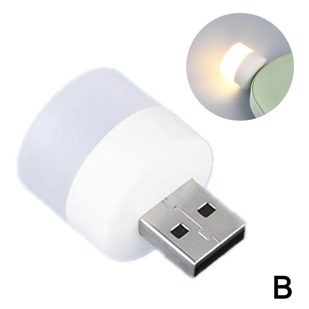 USB Night Lights Mini LED Bulb Warm White Compact For Bedroom Car ...