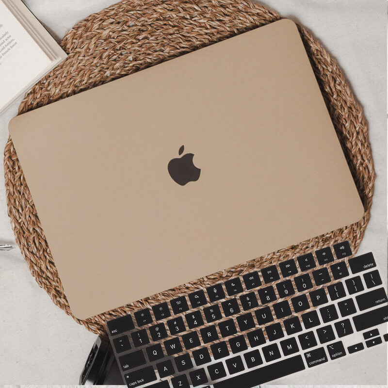 New Cream Color Logo cut Hard Matte Smooth Case for 2022 2023 Macbook ...