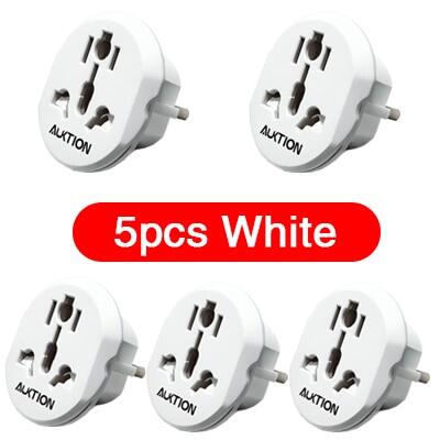 AUKTION 5Pcs/Lot 16A Universal EU(Europe) Converter Adapter 250V AC Travel Charger Wall Power ...