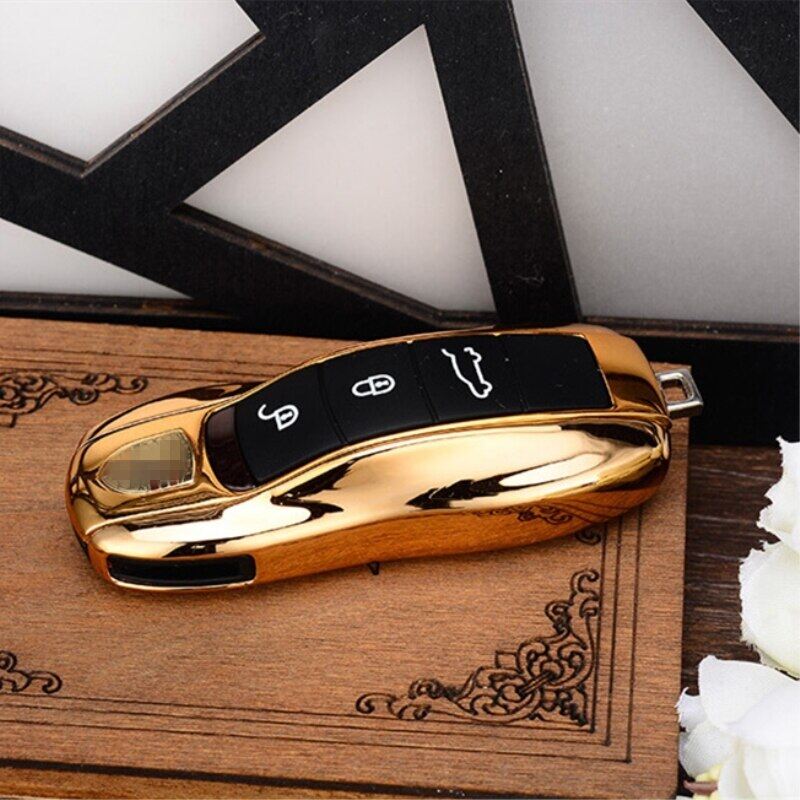 Mirror Gold Car Fob Remote Key Case Key Cover Key Shell Replace for ...