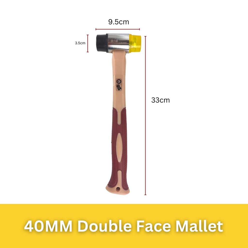 Double Face Mallet Rubber Mallet Hammer NonSlip Rubber Handle Tukul ...