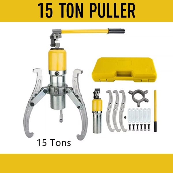 15 Ton Heavy Duty Hydraulic 3 Jaw Puller Industrial Grade Integral Type ...