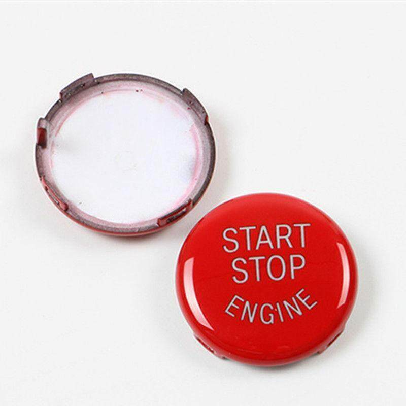Red Engine Start STOP SWITCH ปุ่มหุ้มแผ่นปิดสำหรับ BMW 3 5 Series ใหม่ ...