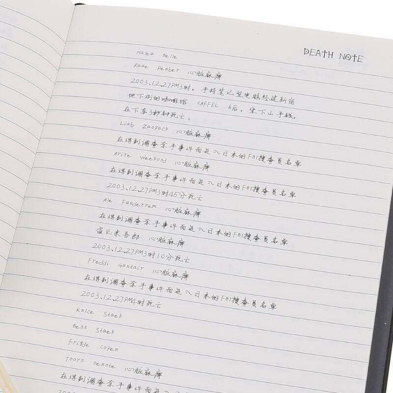 New Death Note Cosplay Notebook & Feather Pen Book Animation Art ...
