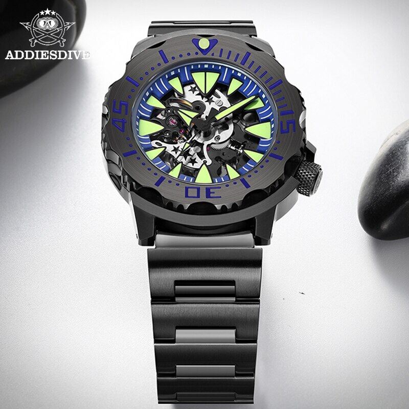 Addiesdive Monster V2 Frost อัตโนมัตินาฬิกาผู้ชาย Nh38A ผู้ชาย ...