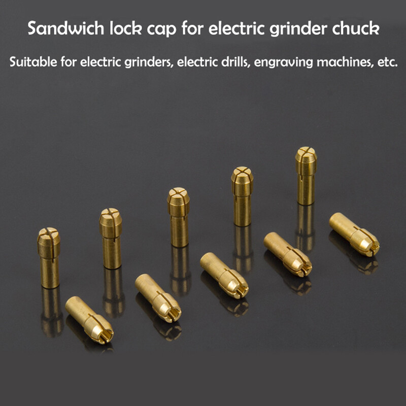 10Pcs Mini Drill Chucks Adapter 0.5mm-3.2mm Dremel Mini Drill Chucks ...
