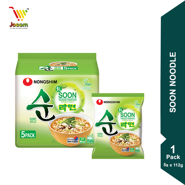NongShim Soon Noodle 1 Pack (5s x 112g) [Made in Korea] | Lazada