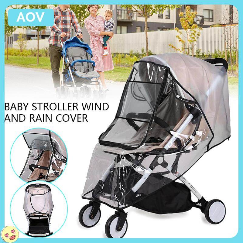 Buggy Rain Cover Universal Rain Cover สำหรับรถเข็นเด็ก - MixASale